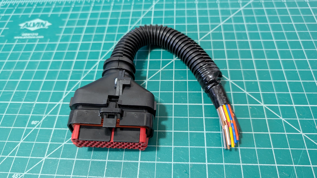 Tyco AMPseal 35 pin Connector with 15cm (6in) pigtail wiring warness S ...